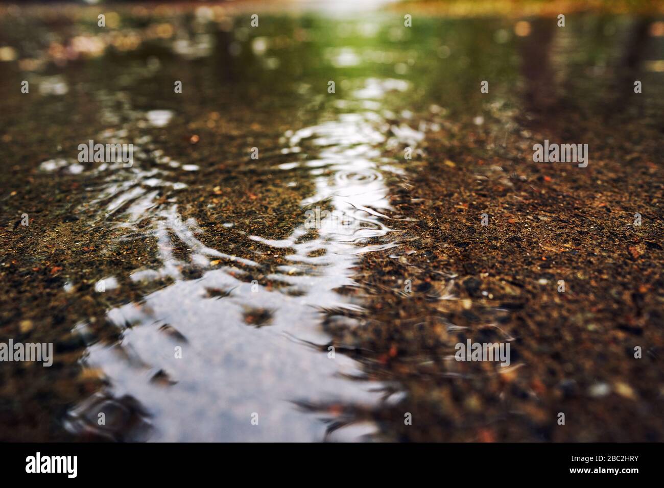 Raindrop splashing ground hi-res stock photography and images - Alamy