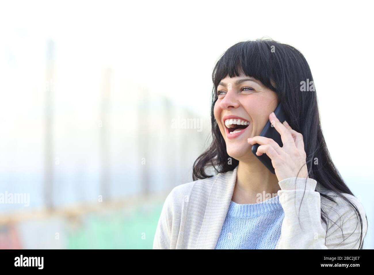 Happy adult woman hi-res stock photography and images - Alamy