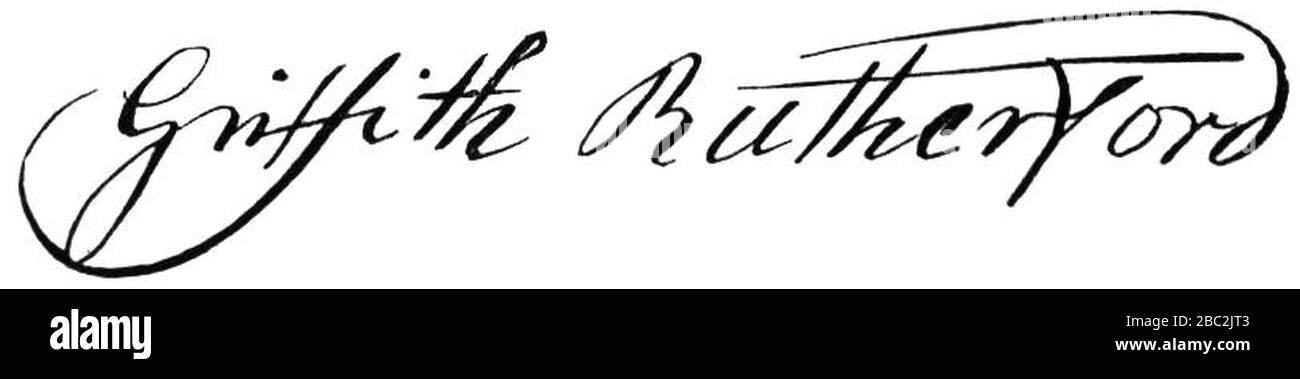 Griffith Rutherford (signature Stock Photo - Alamy