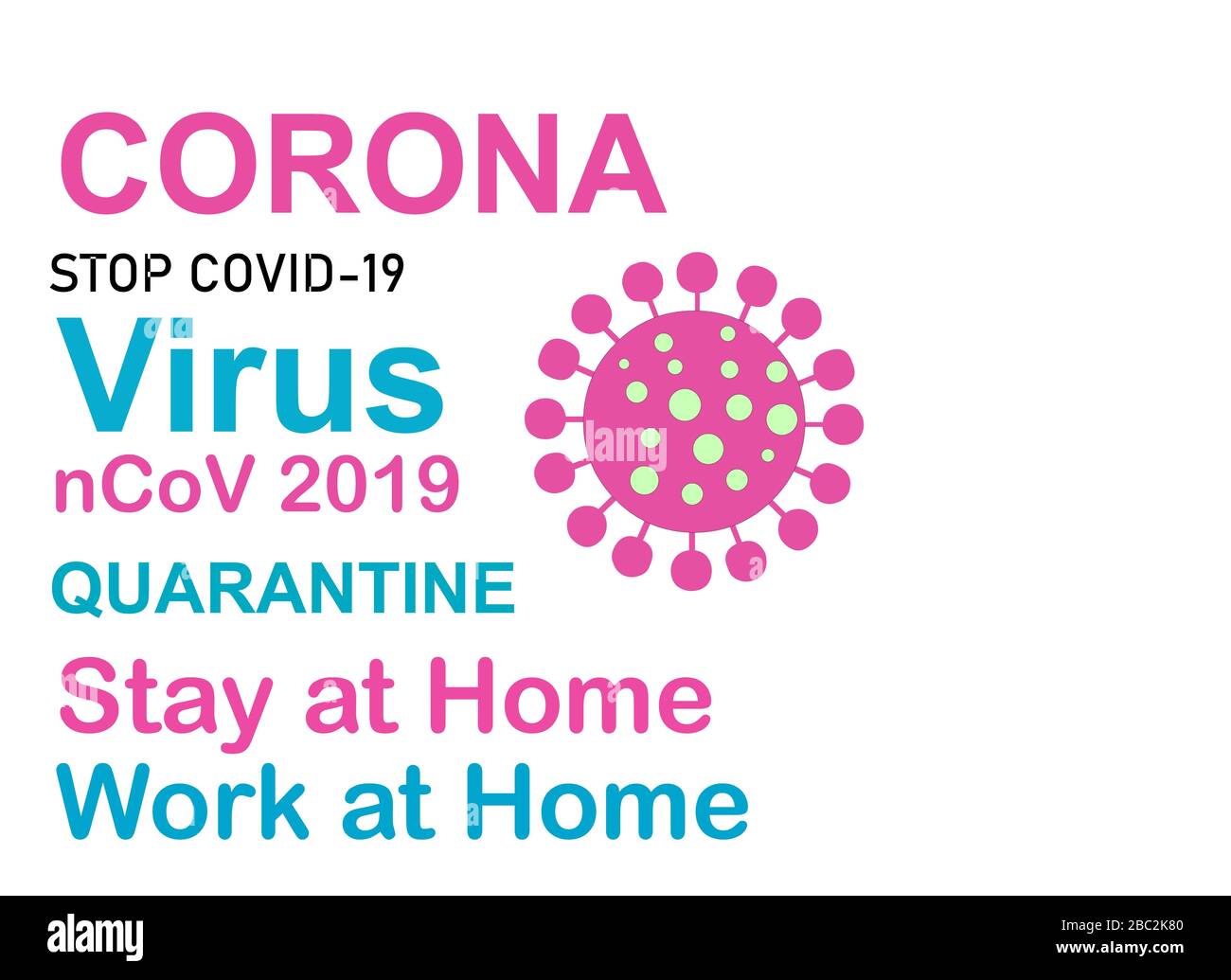 Stop Coronavirus Disease 2020. Covid-19 Visual Support nCov. Quarantine ...