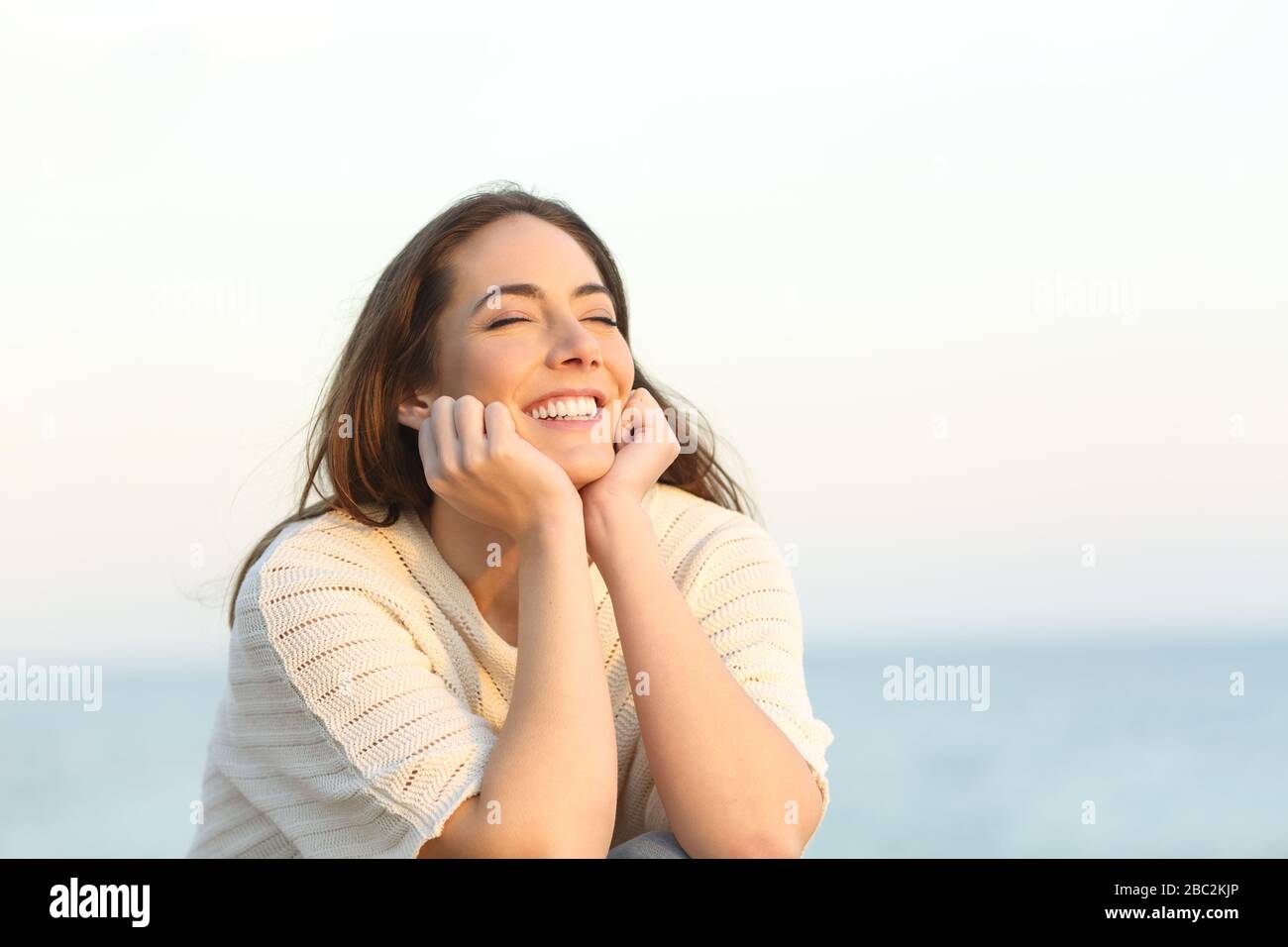 Relief emotion hi-res stock photography and images - Alamy