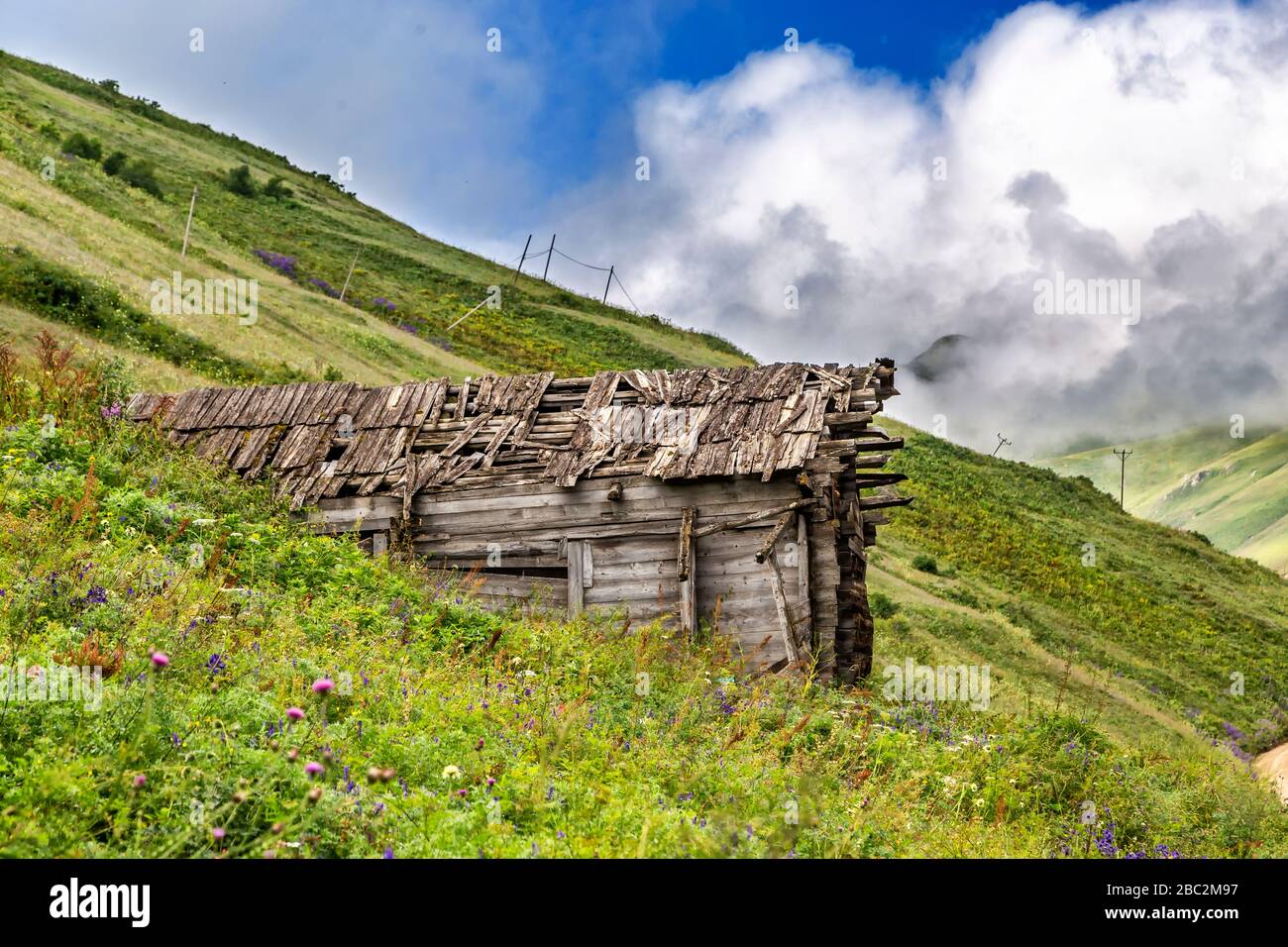 Anzer Plateau in İkizdere district of Rize, where world famous Anzer ...