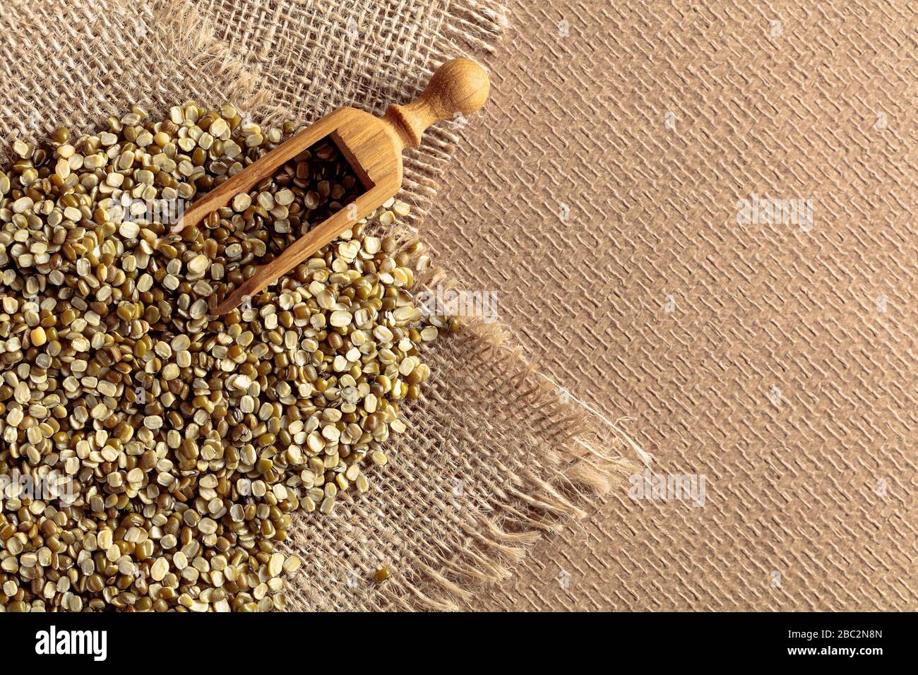 Raw uncooked lentils (lens culinaris). Top view with copy space Stock ...