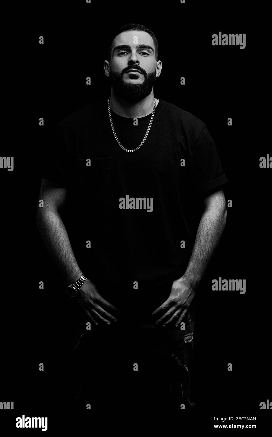 Serious face singer Black and White Stock Photos & Images - Alamy