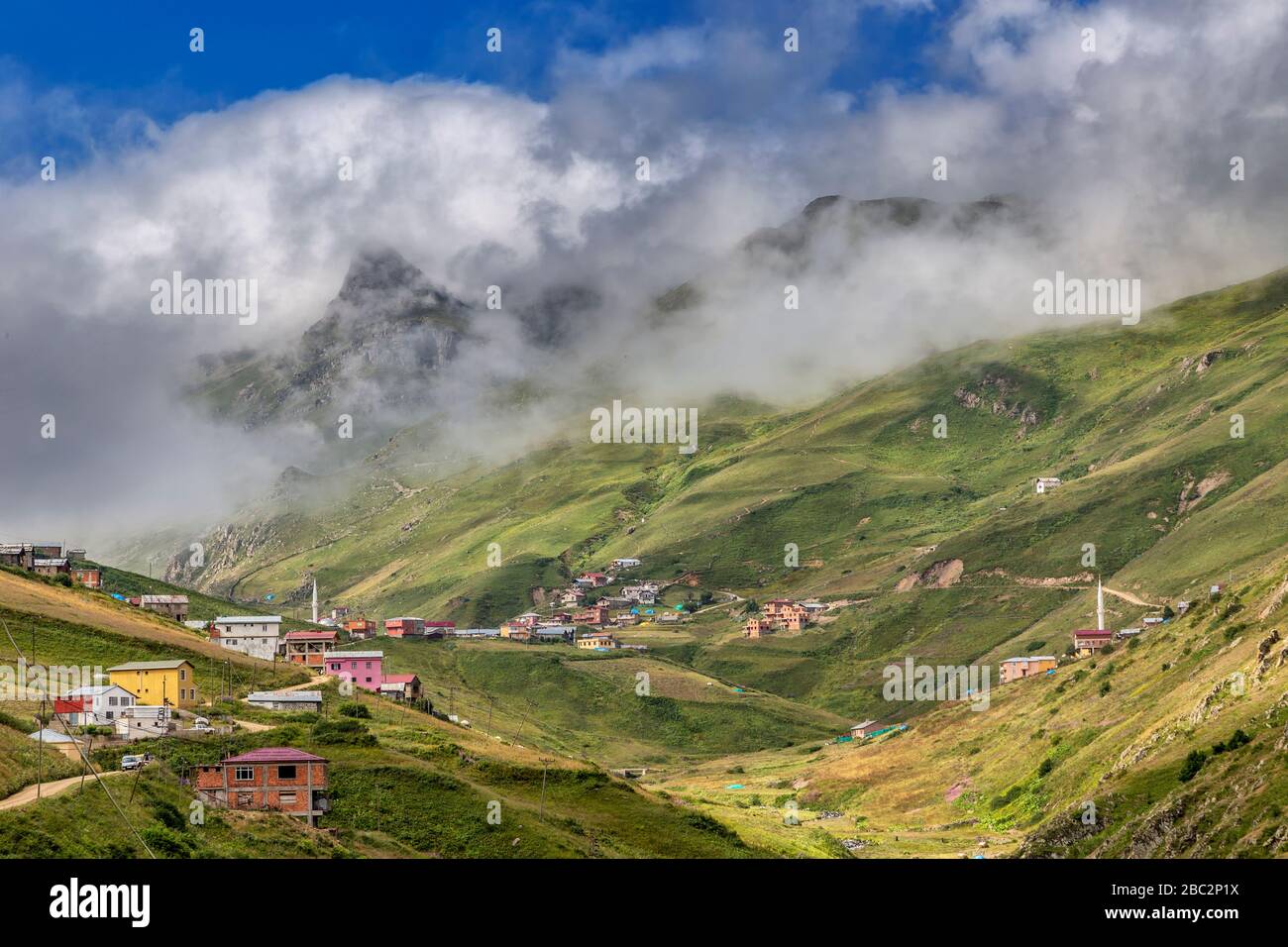 Anzer Plateau in İkizdere district of Rize, where world famous Anzer ...