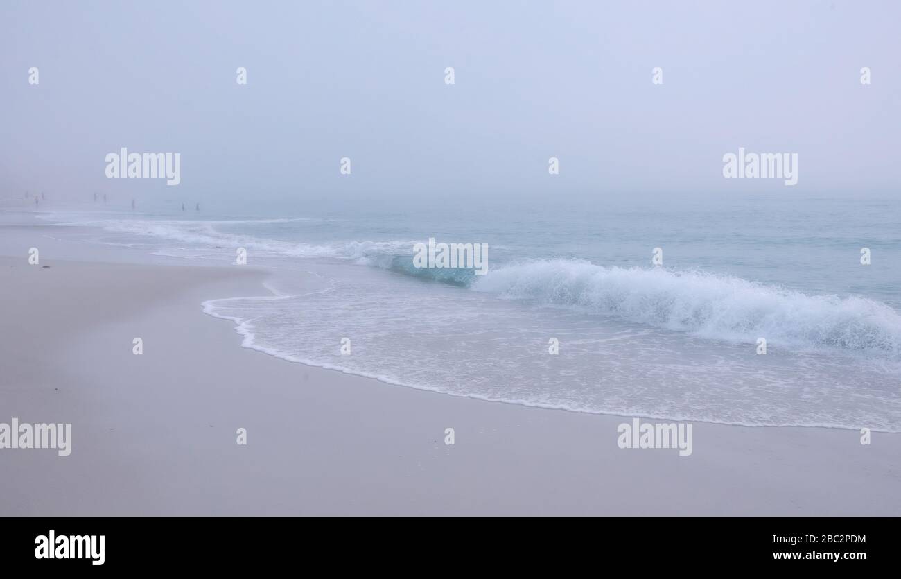 Minimalist beach scenes in Carmel California Stock Photo - Alamy