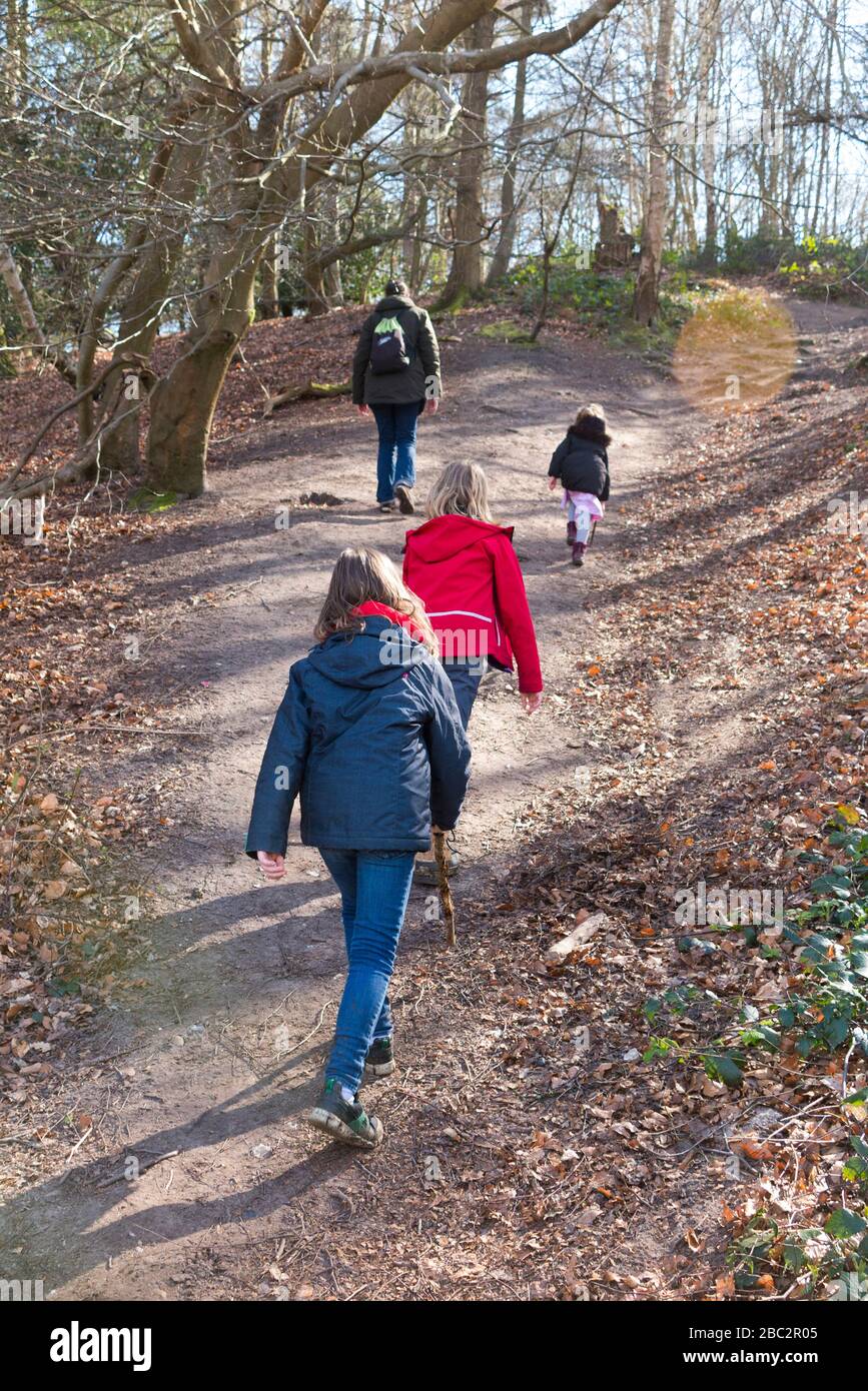 Young family three on country walk hi-res stock photography and images ...