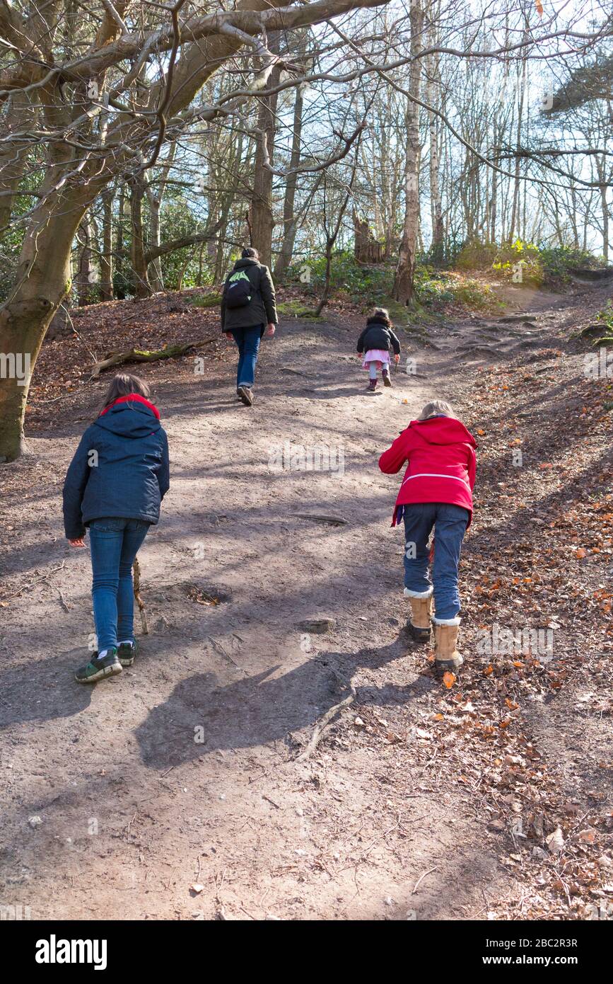 Children march up hill hi-res stock photography and images - Alamy