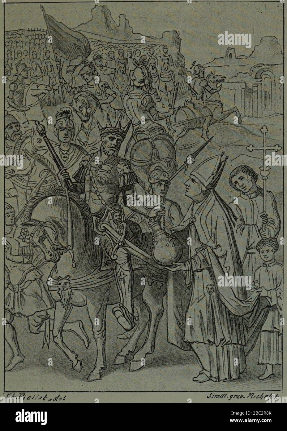 Grisaille vie de Remi stat monum Aube 01624 Stock Photo - Alamy