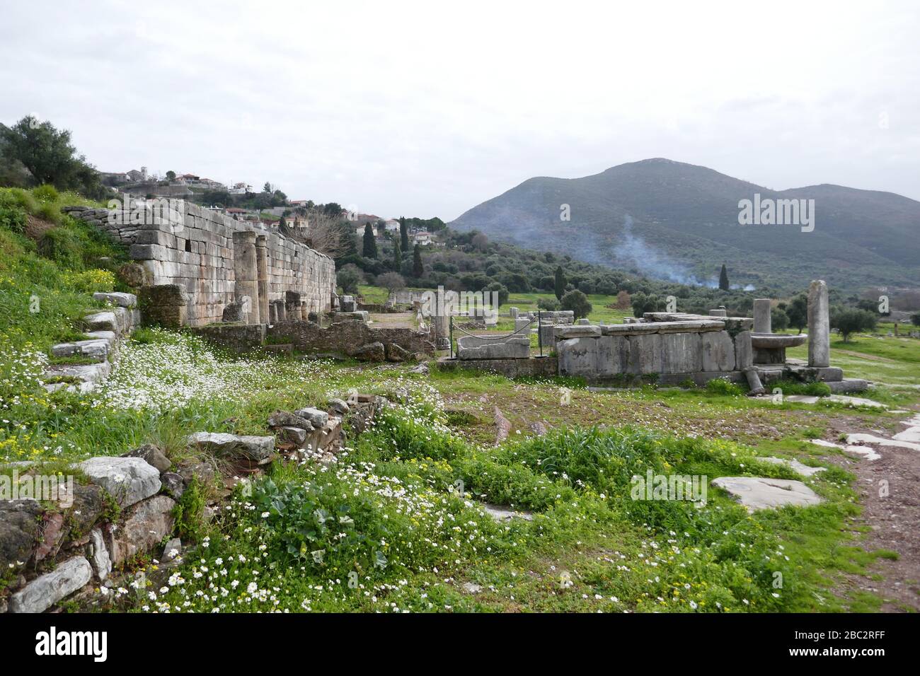 Messene Archaeological Site Stock Photo - Alamy