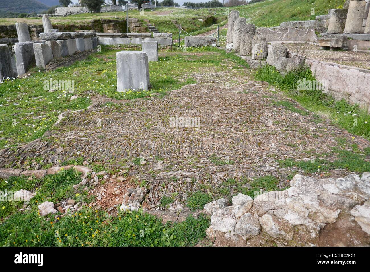 Messene Archaeological Site Stock Photo - Alamy