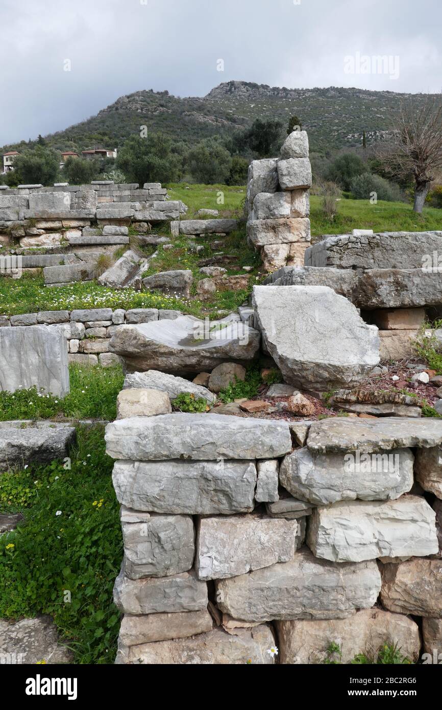Temple of messene hi-res stock photography and images - Alamy