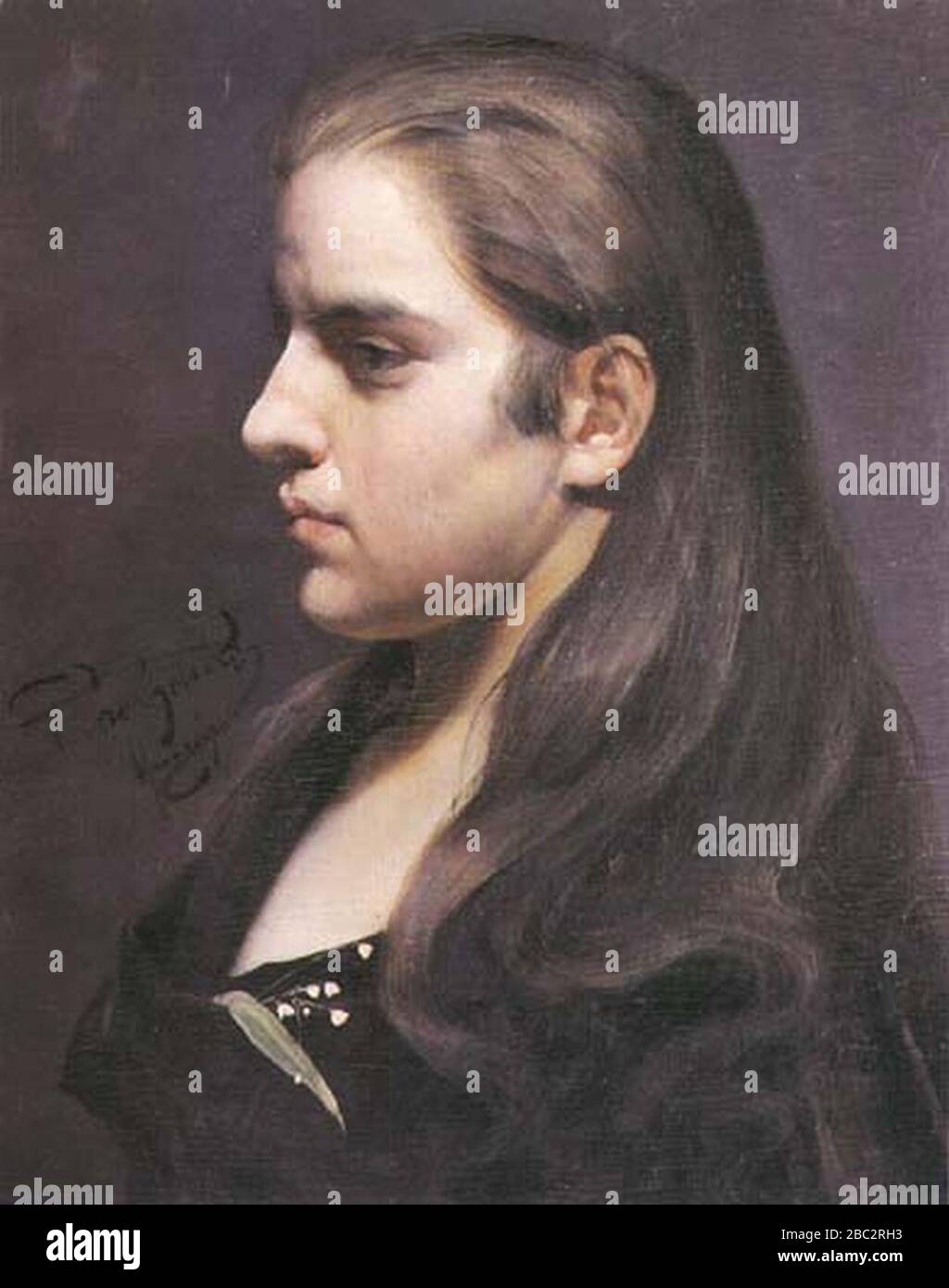 Grocholski Portret dziewczyny z konwalią Stock Photo - Alamy