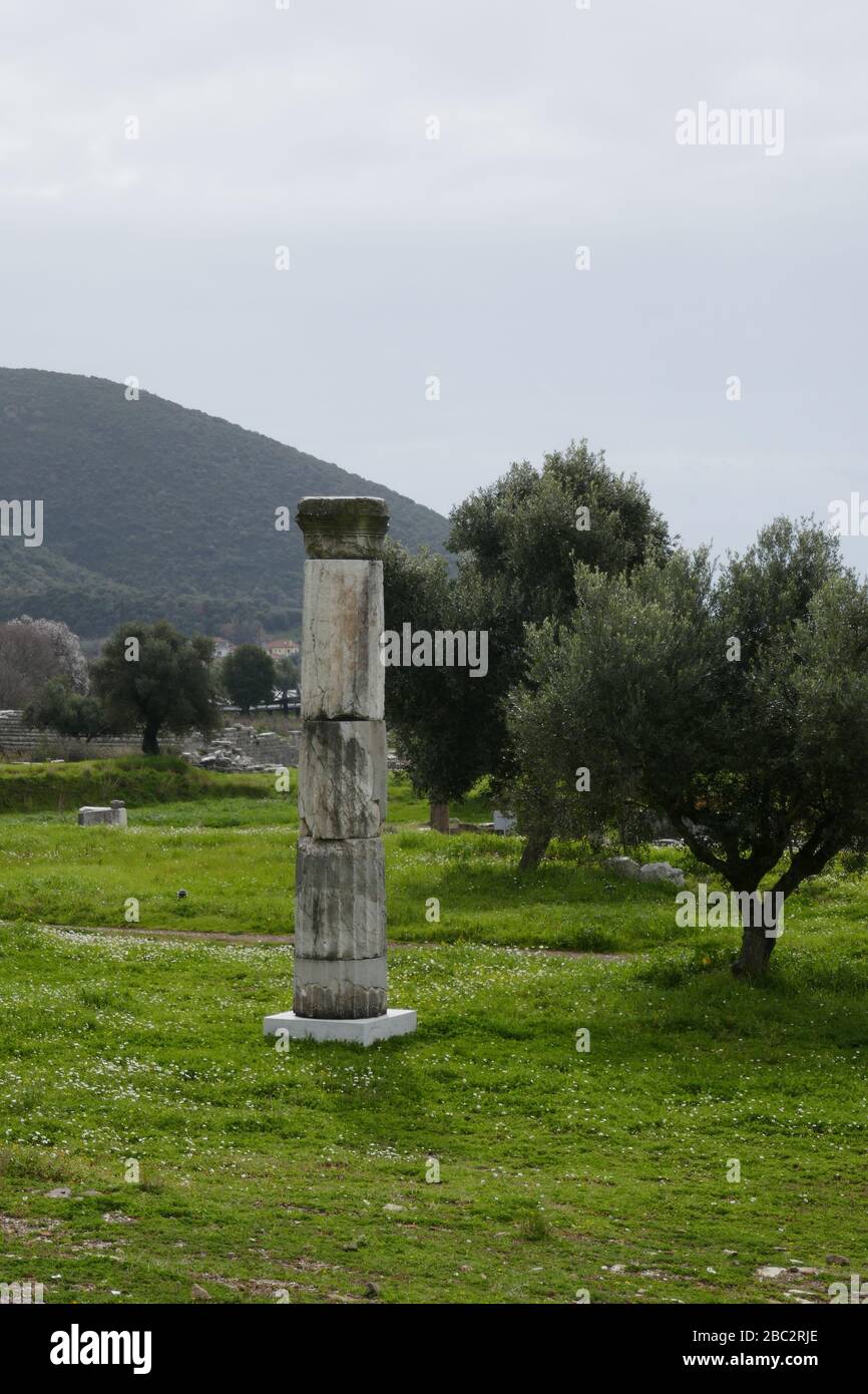 Messene Archaeological Site Stock Photo - Alamy