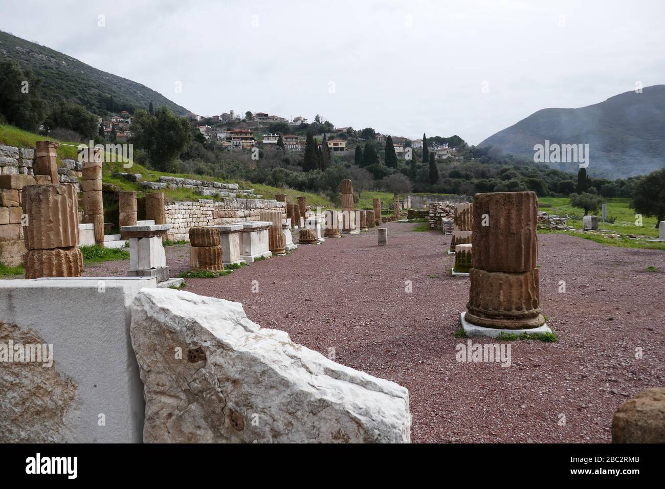 Messene Archaeological Site Stock Photo - Alamy
