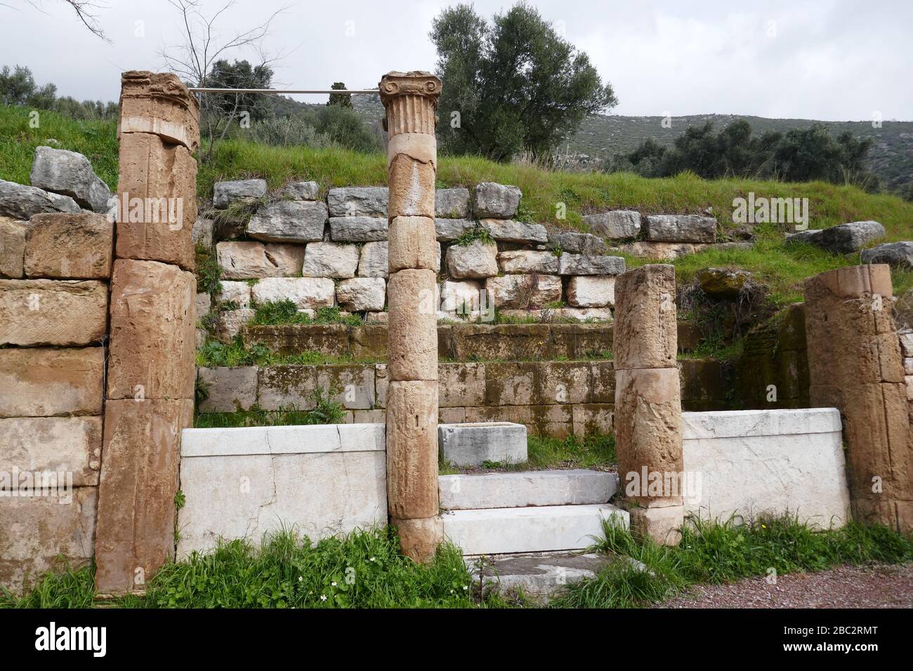 Messene Archaeological Site Stock Photo - Alamy