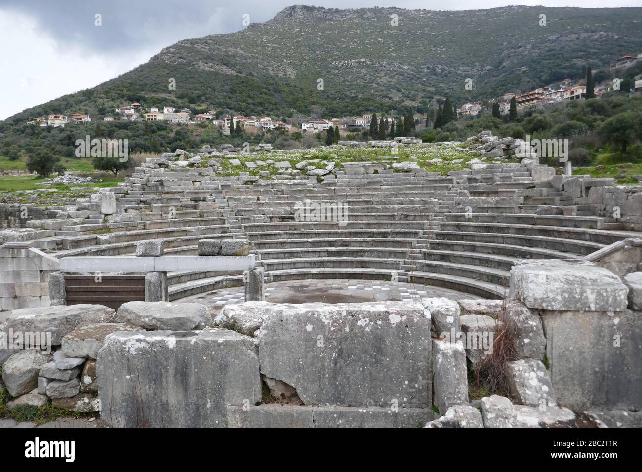Messene Archaeological Site Stock Photo - Alamy