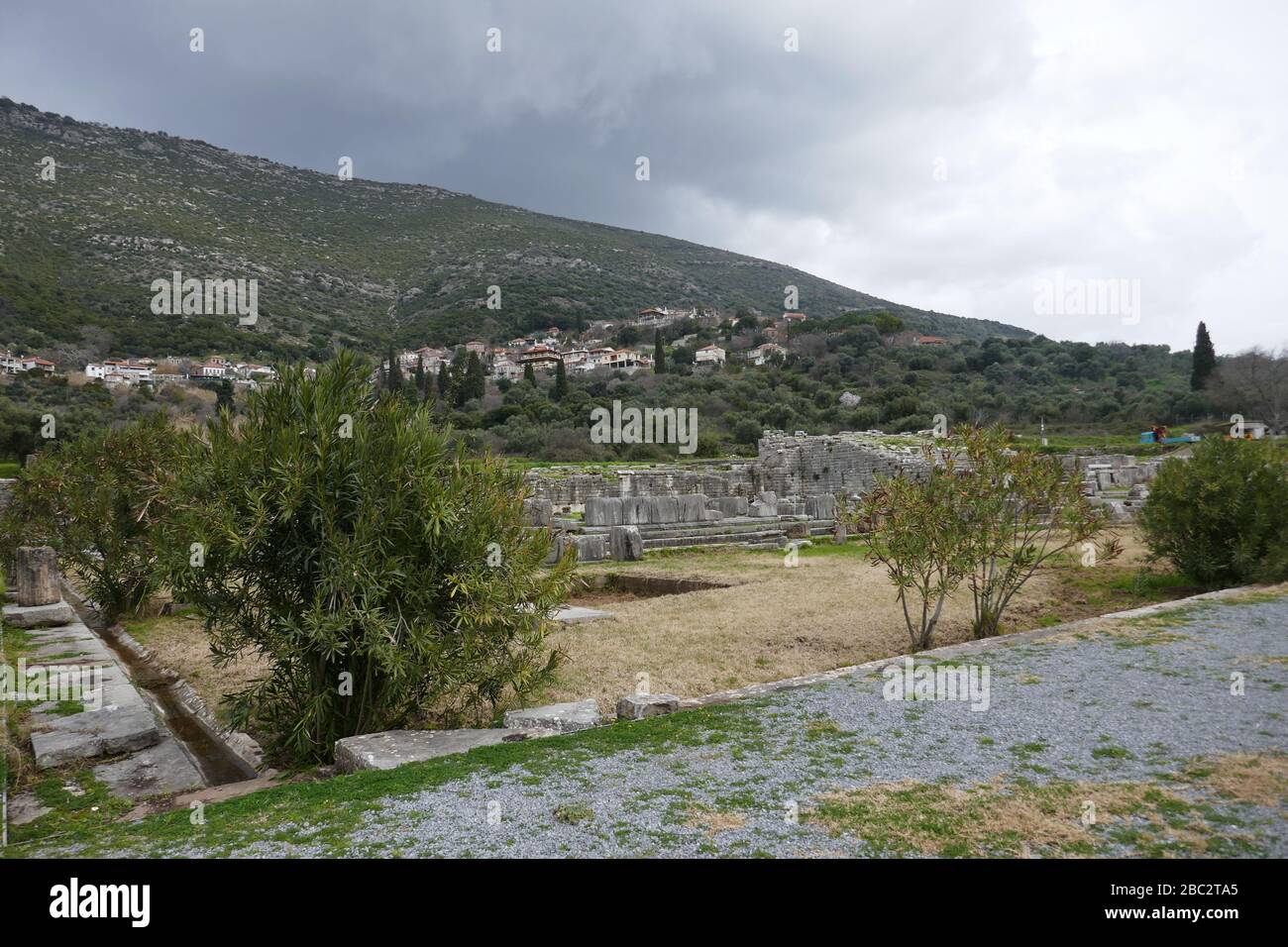Messene Archaeological Site Stock Photo - Alamy