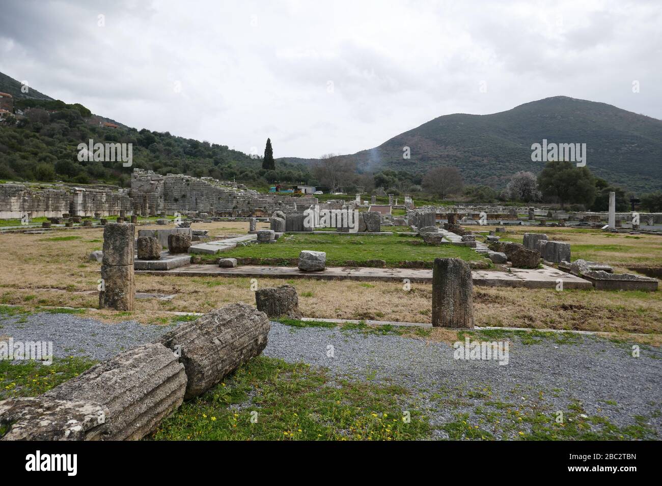 Messene Archaeological Site Stock Photo - Alamy