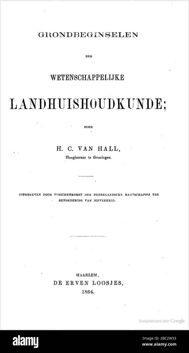 Landhuishoudkunde hi-res stock photography and images - Alamy