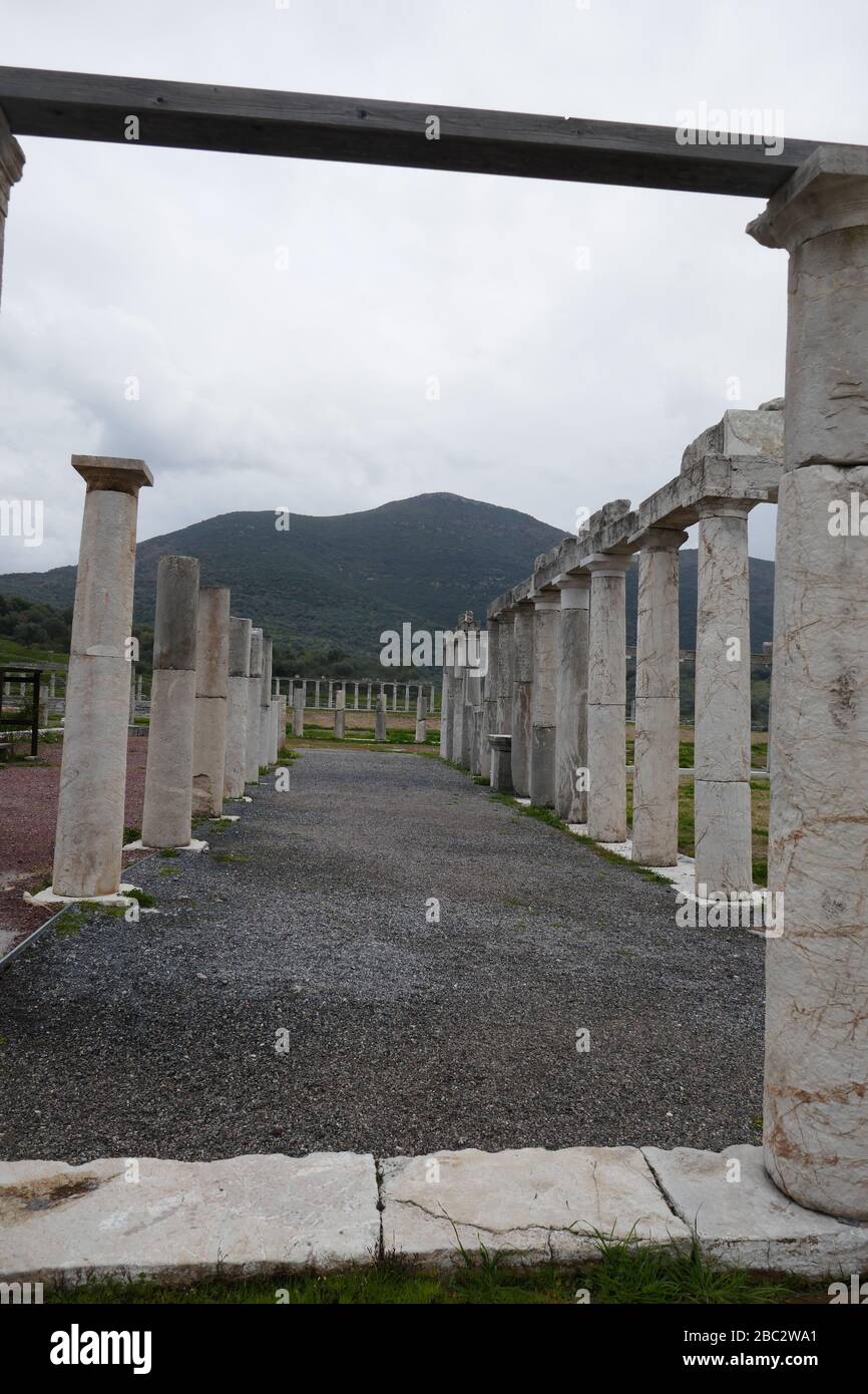 Messene Archaeological Site Stock Photo - Alamy
