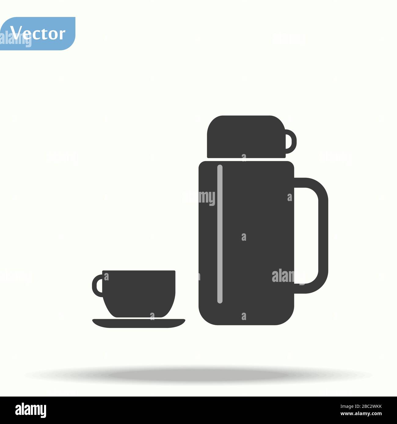 thermo icon vector. thermo sign on white background. thermo icon for ...