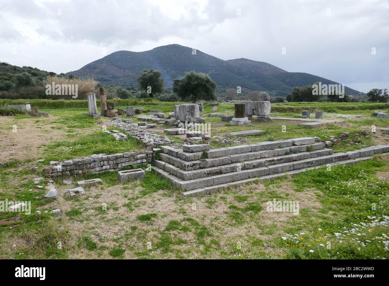 Messene Archaeological Site Stock Photo - Alamy