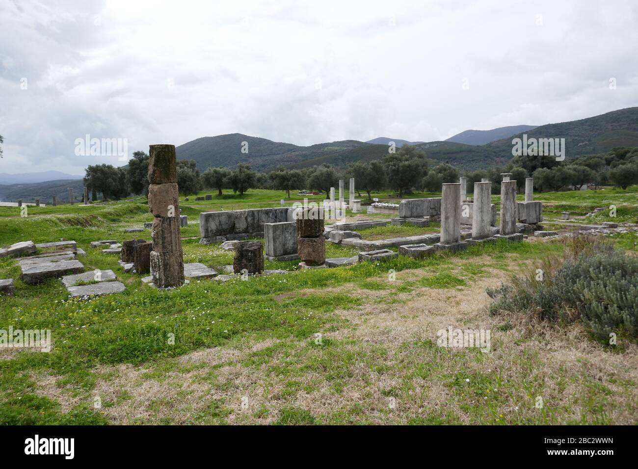Messene Archaeological Site Stock Photo - Alamy