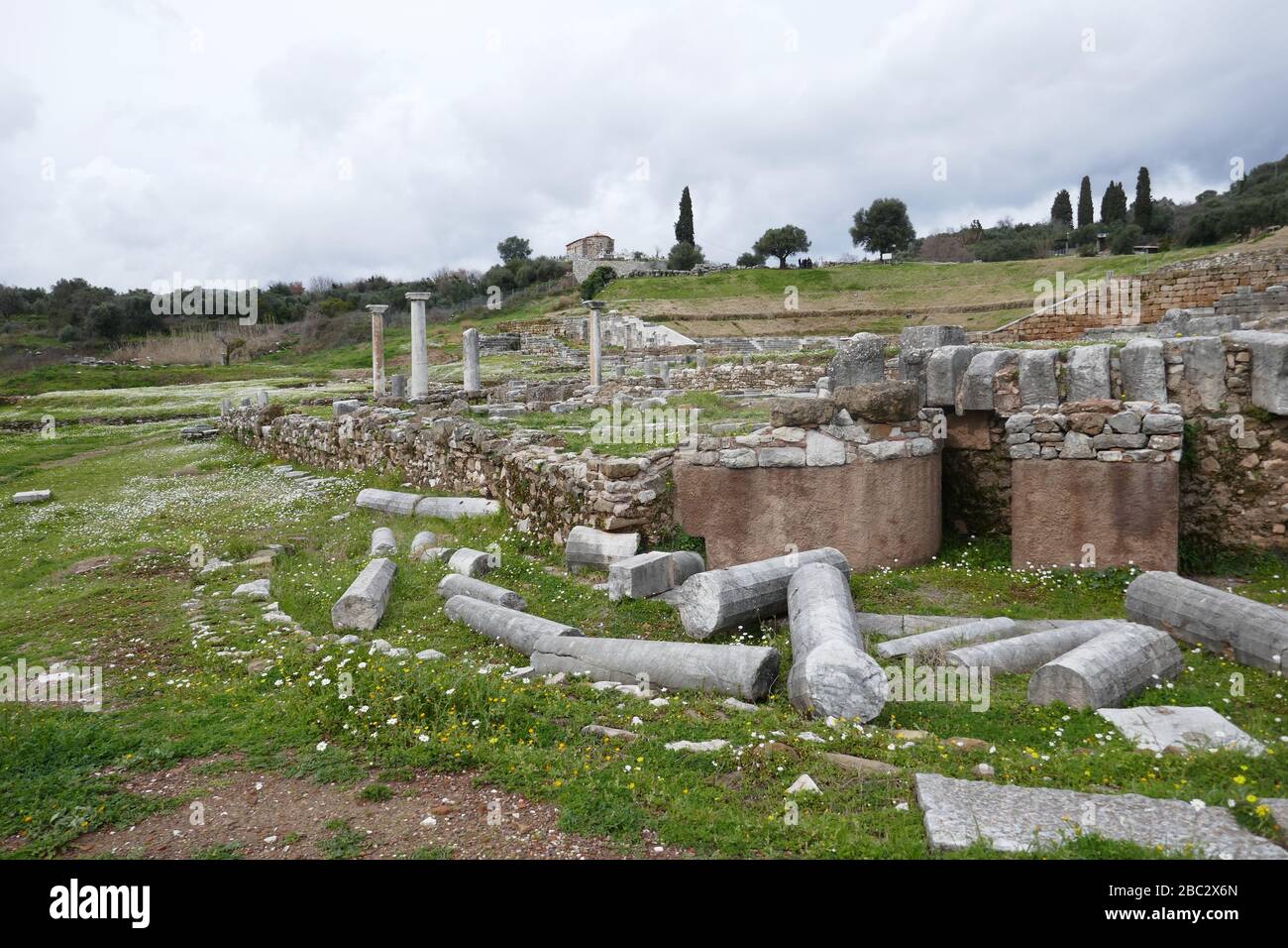 Messene Archaeological Site Stock Photo - Alamy