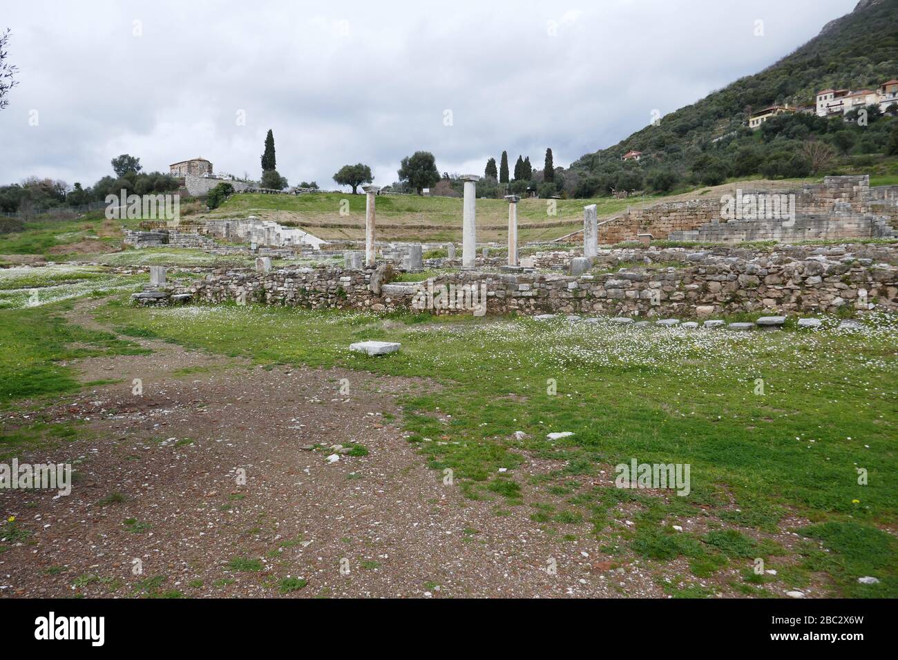 Messene Archaeological Site Stock Photo - Alamy