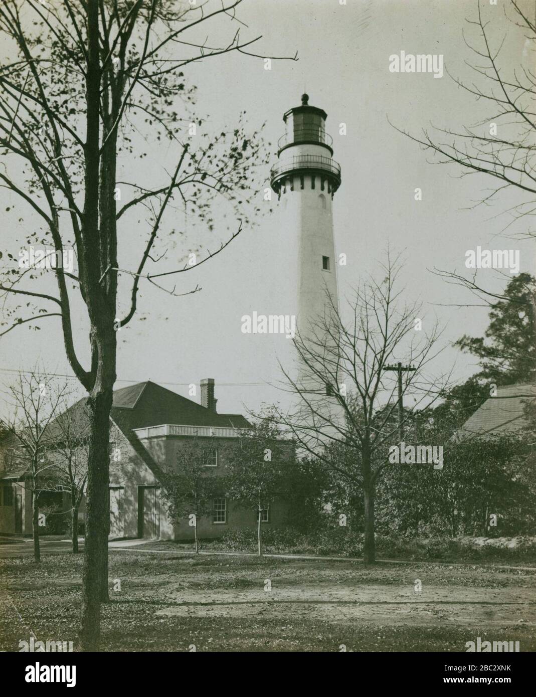 Grosse Point Lighthouse, Evanston, Illinois, early 20th century Stock ...