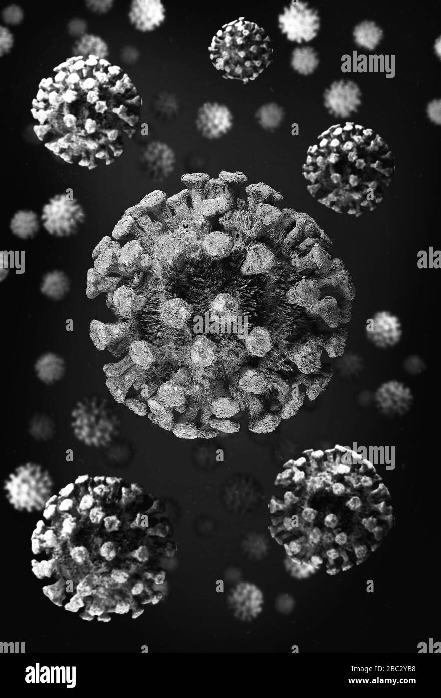 Sars cov 2 coronavirus infections Black and White Stock Photos & Images ...