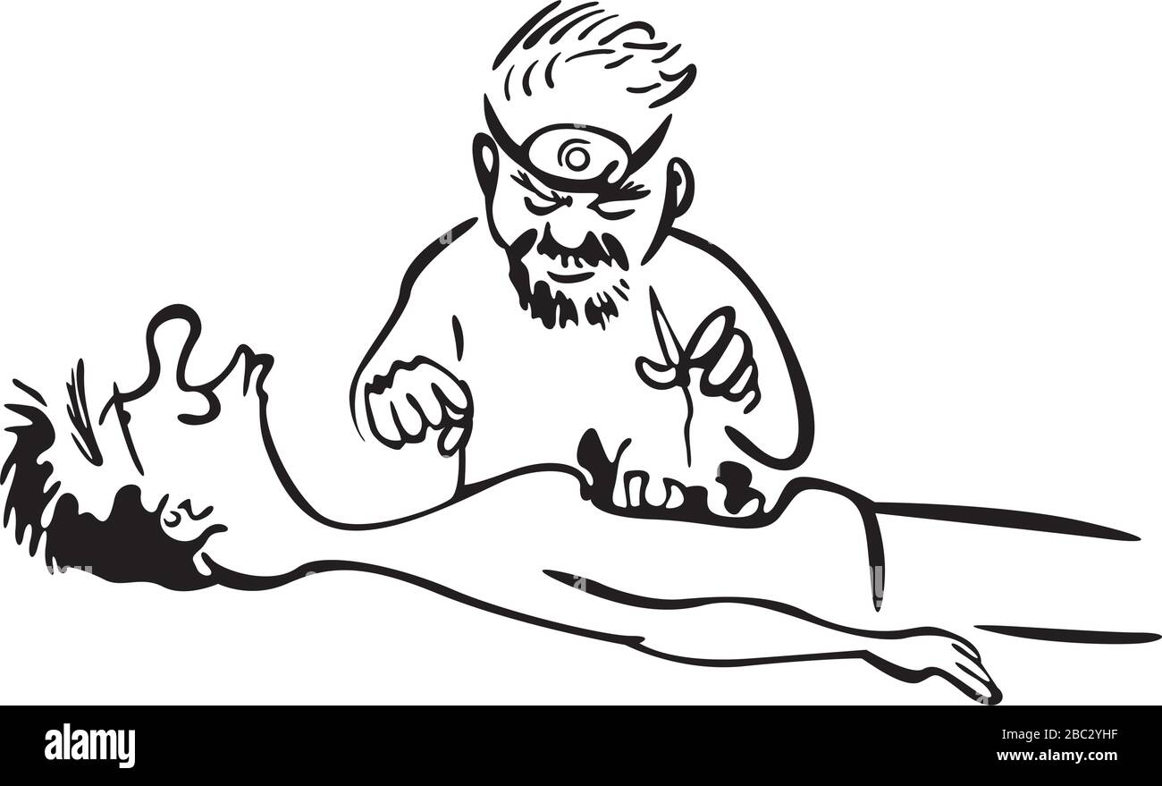 Operating room patient vector Cut Out Stock Images & Pictures - Alamy