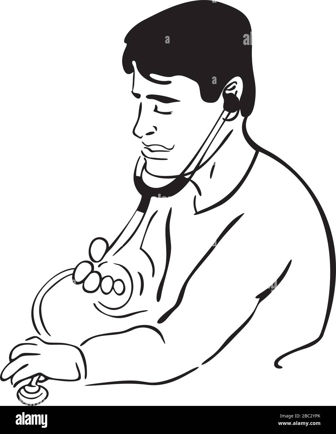 internist Doctor with stethoscope Stock Vector Image & Art - Alamy