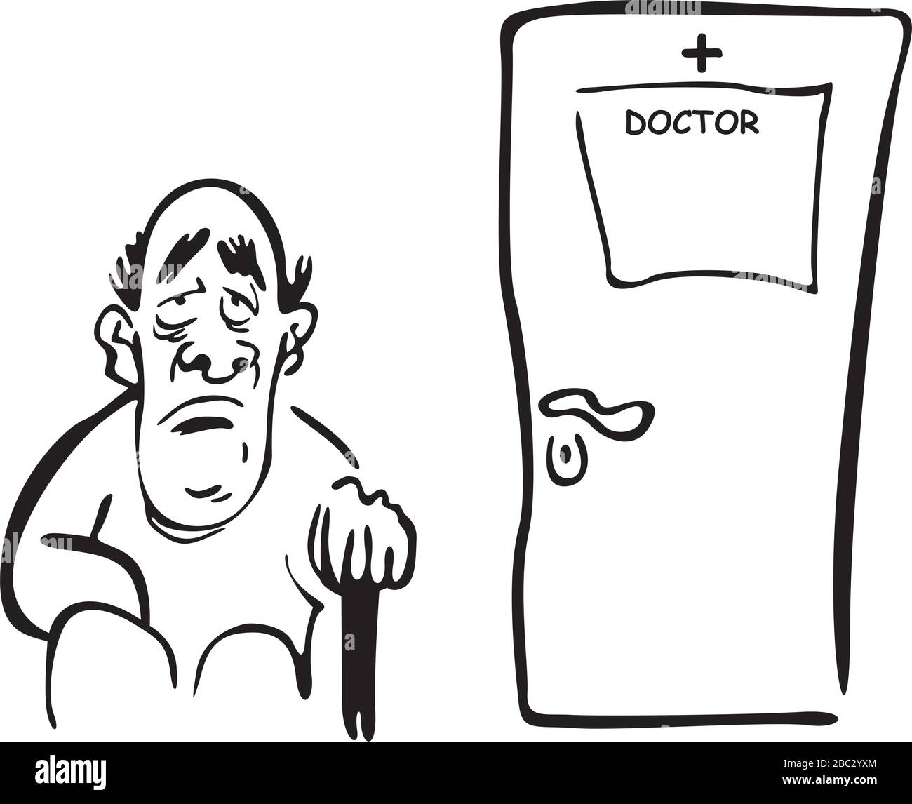 Man waiting hospital Cut Out Stock Images & Pictures - Alamy