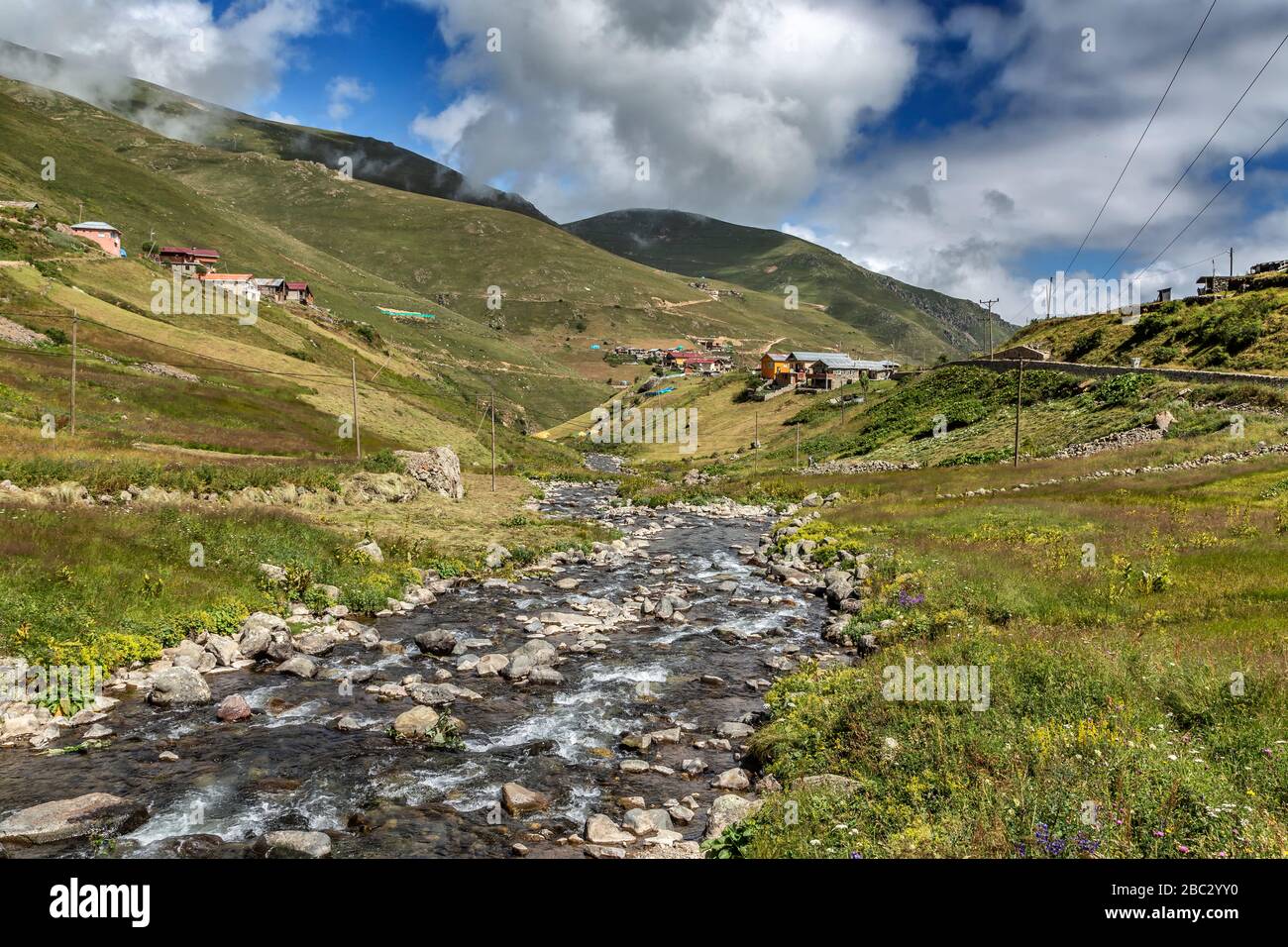 Anzer Plateau in İkizdere district of Rize, where world famous Anzer ...