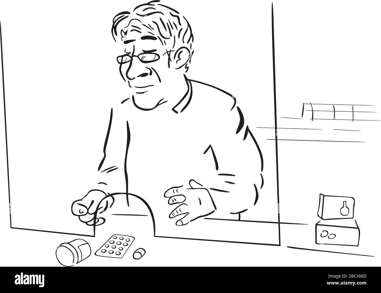 Drug window Stock Vector Images - Alamy