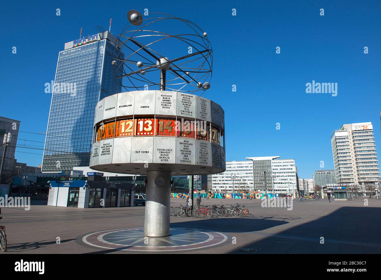 World clock on alexanderplatz hi-res stock photography and images - Alamy