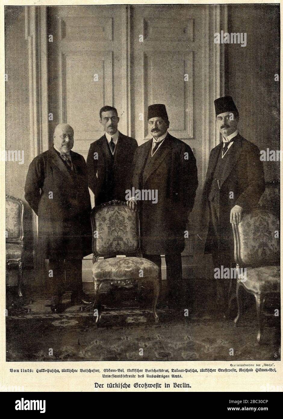 Großwesir Taalat-Pascha in Berlin, 1917 Stock Photo - Alamy