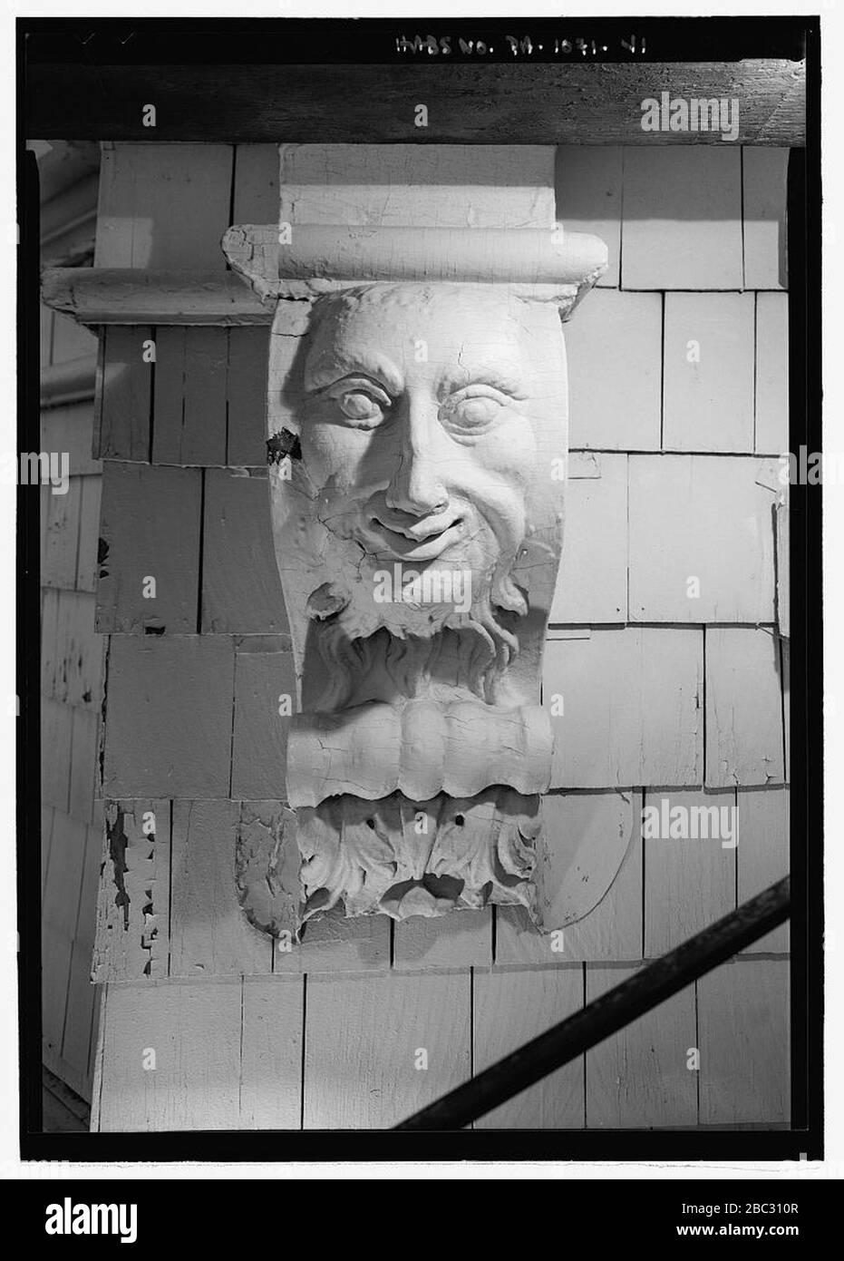 Grotesque Face from Christ Church Philadelphia HABS361429pv Stock Photo ...