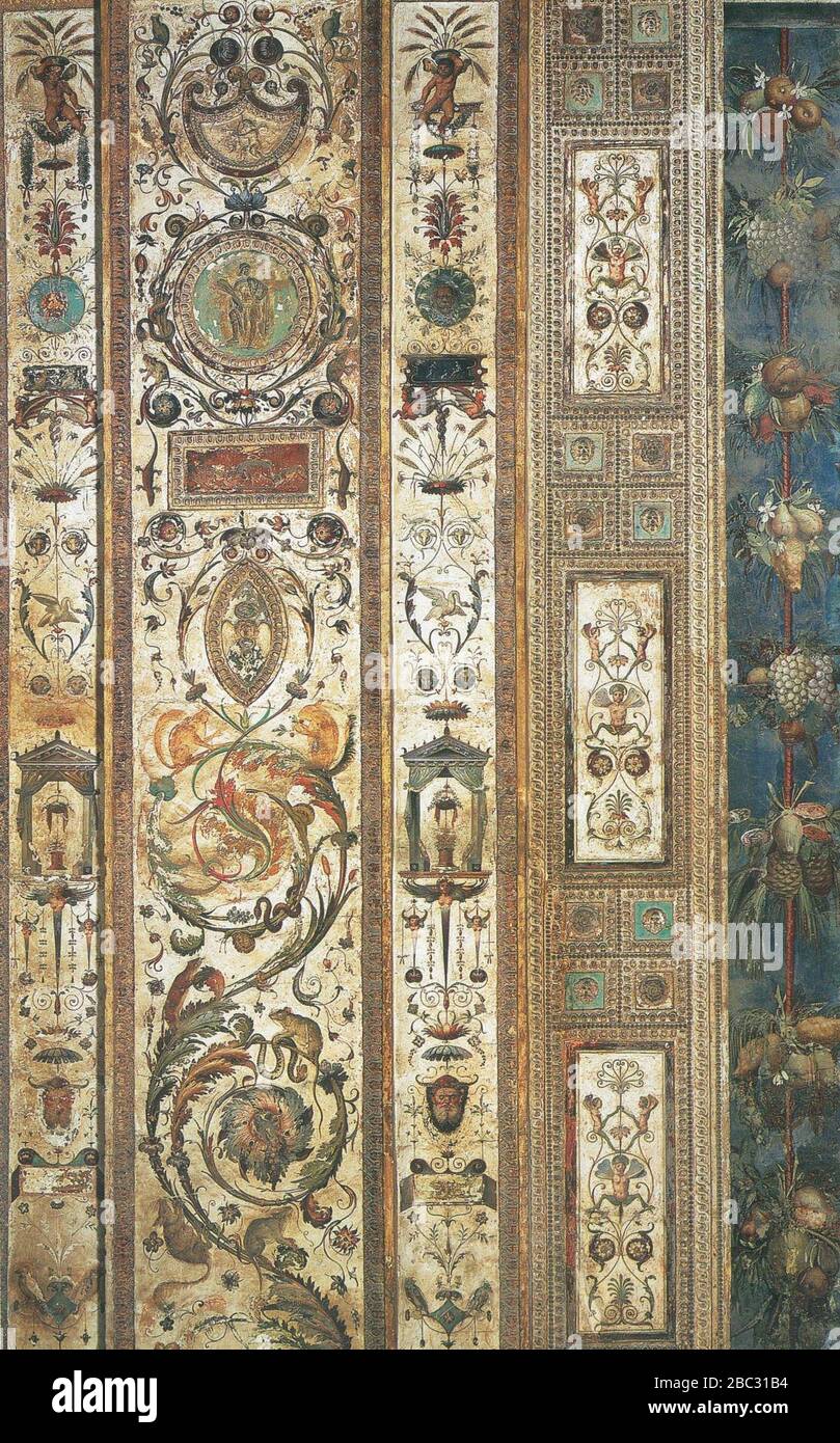 Grottesche - Loggia di Raffaello Stock Photo - Alamy