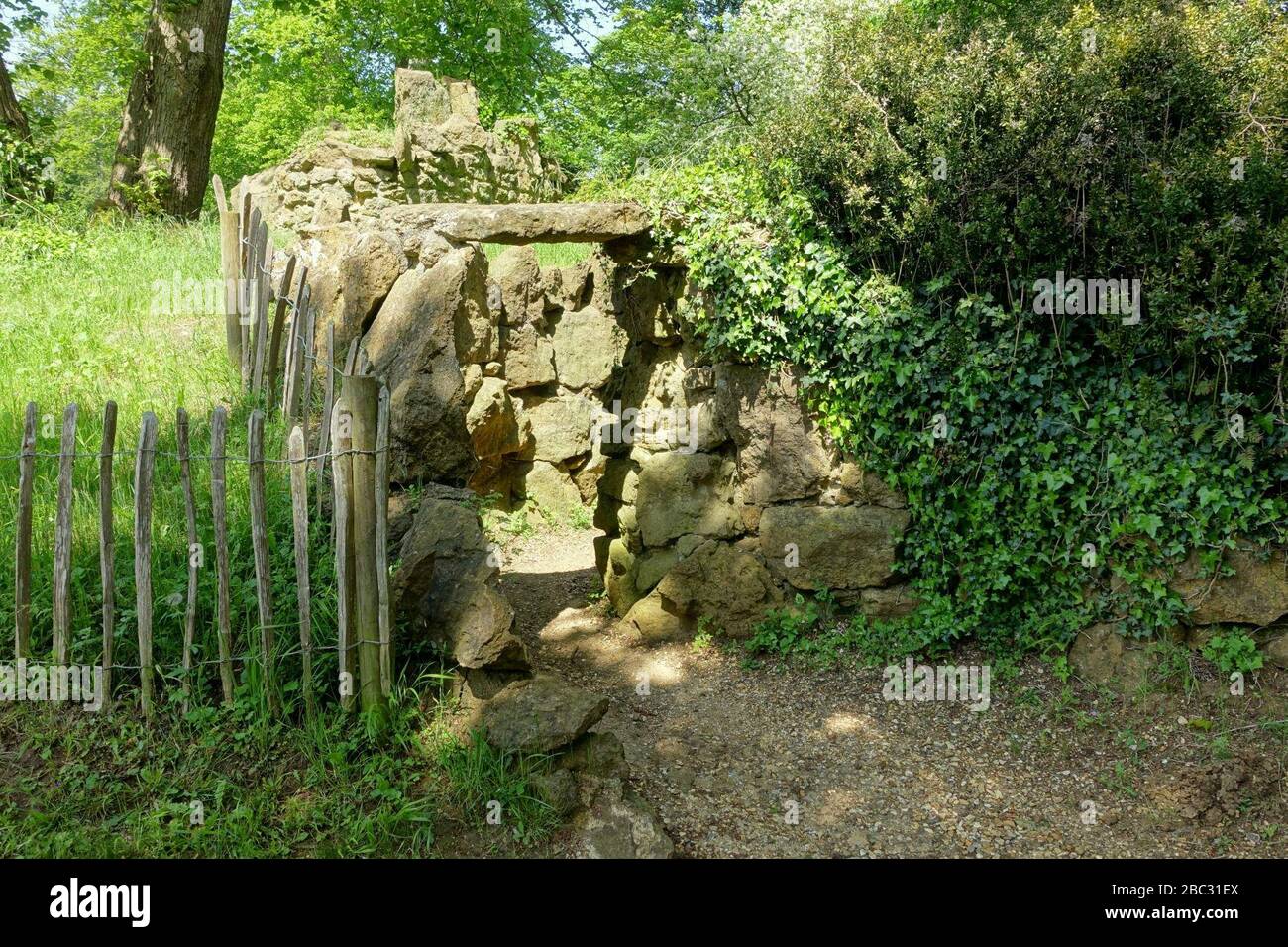 Grotto entrance - Bowood - Wiltshire, England Stock Photo - Alamy