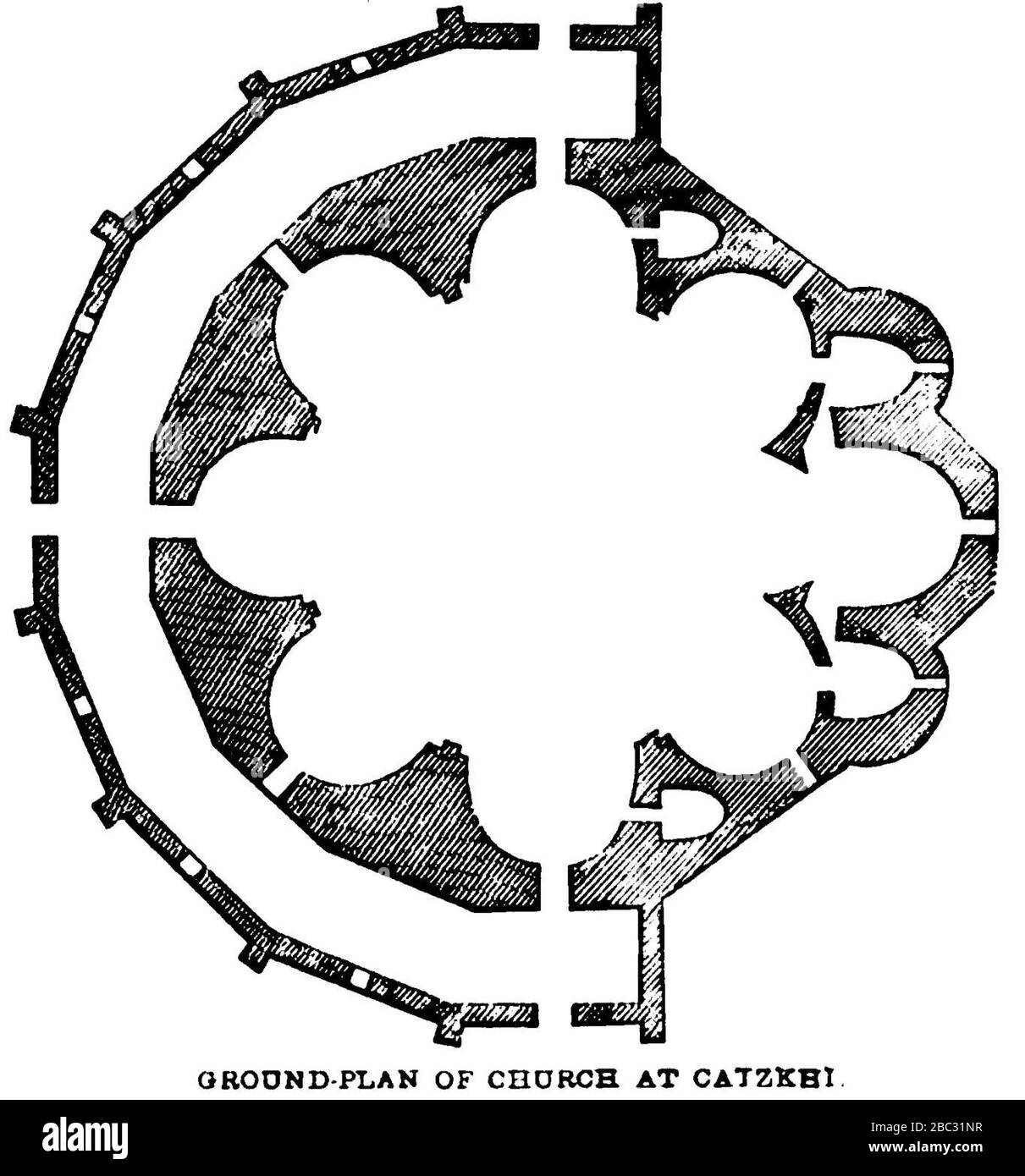 Ground-Plan of the Church at Catzkhi, Mingrelia. John M. Neale. A ...