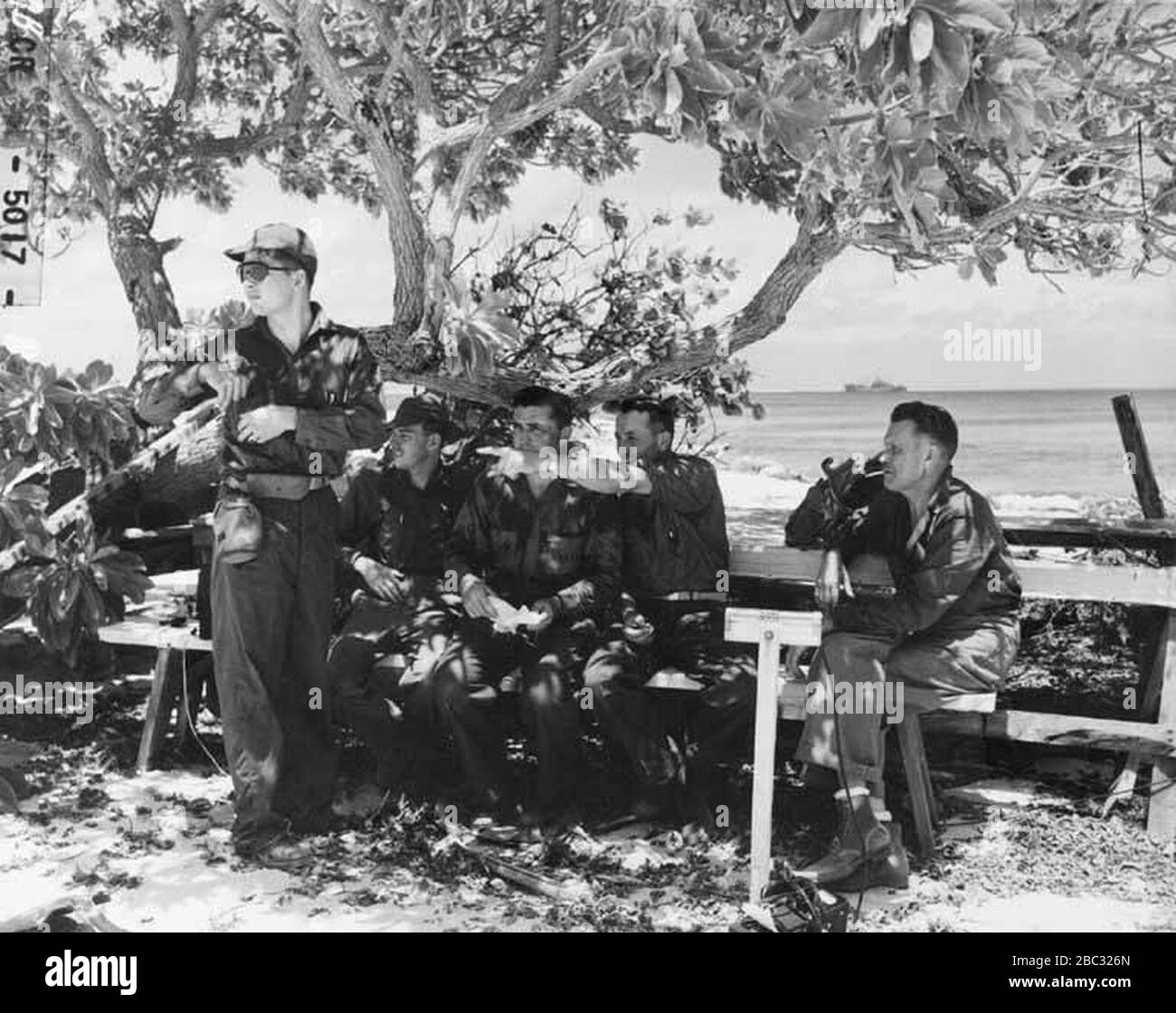 Group from the Bikini Atoll Radiological Survey taking a break in the ...