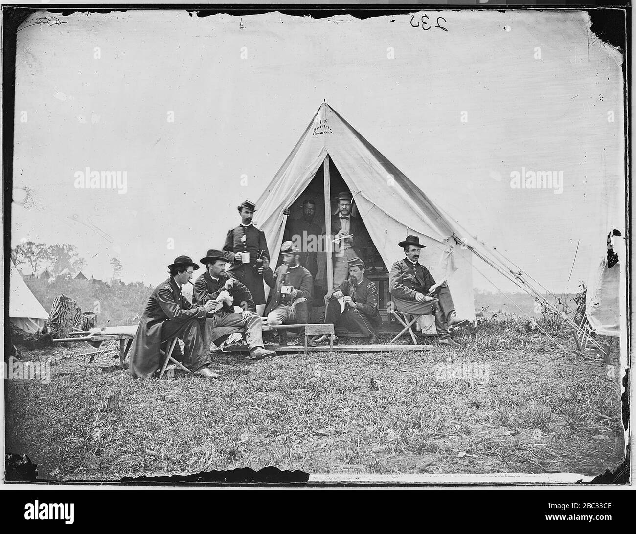 Group of officers, U.S. Sanitary Commission (4166030003 Stock Photo - Alamy