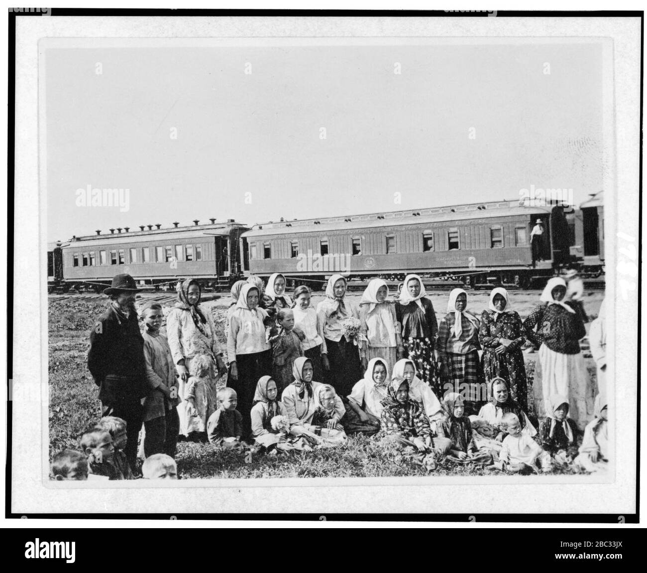 Group of Siberian emigrants Stock Photo - Alamy