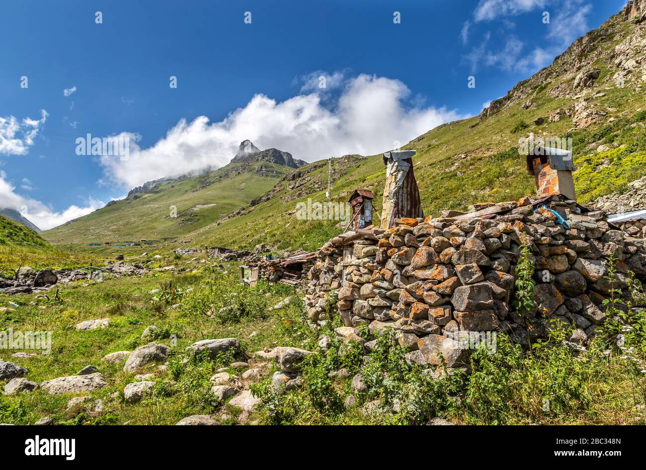 Anzer Plateau in İkizdere district of Rize, where world famous Anzer ...