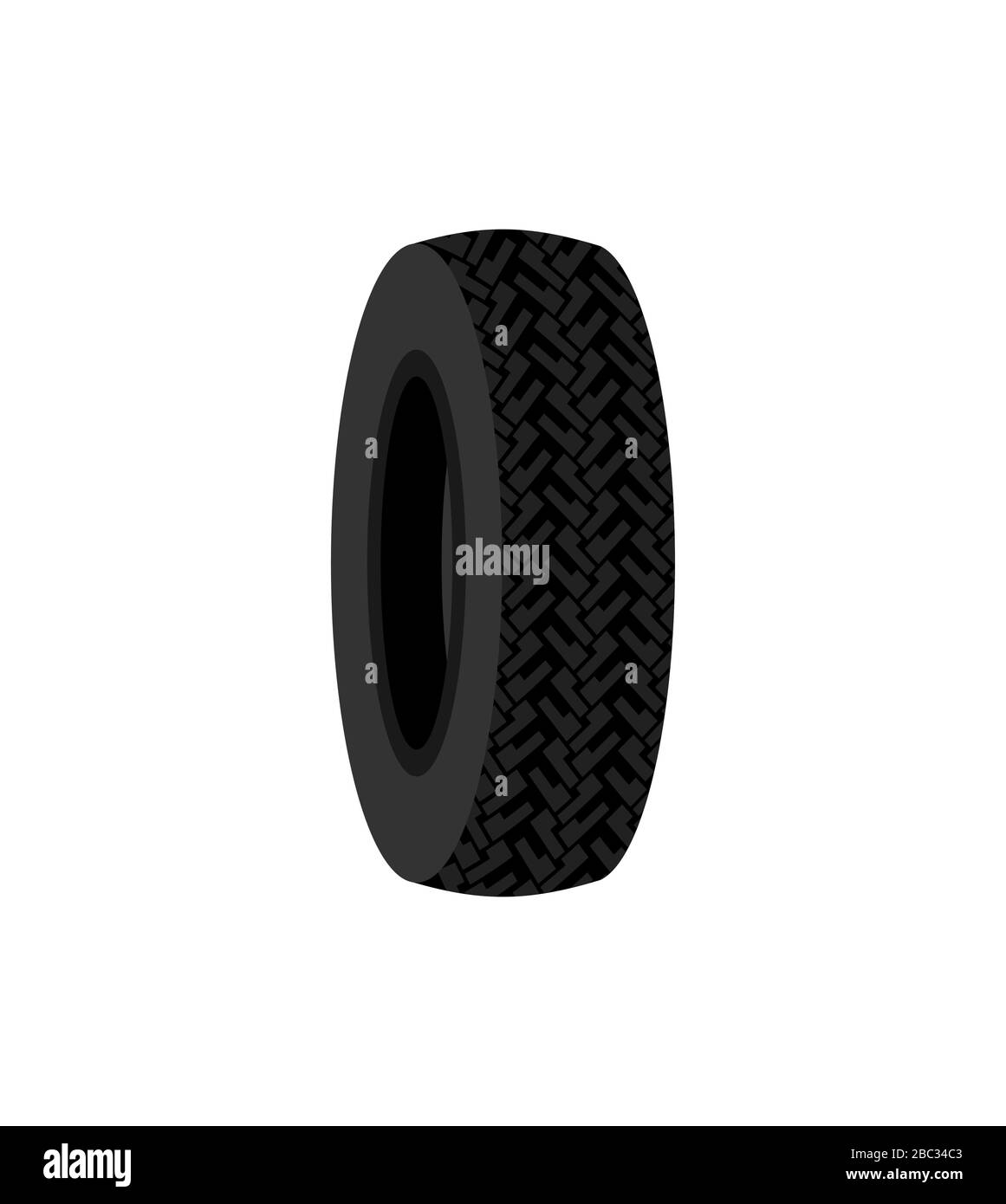 Tire isolated. Car rubber tyre vector illustration Stock Vector Image ...