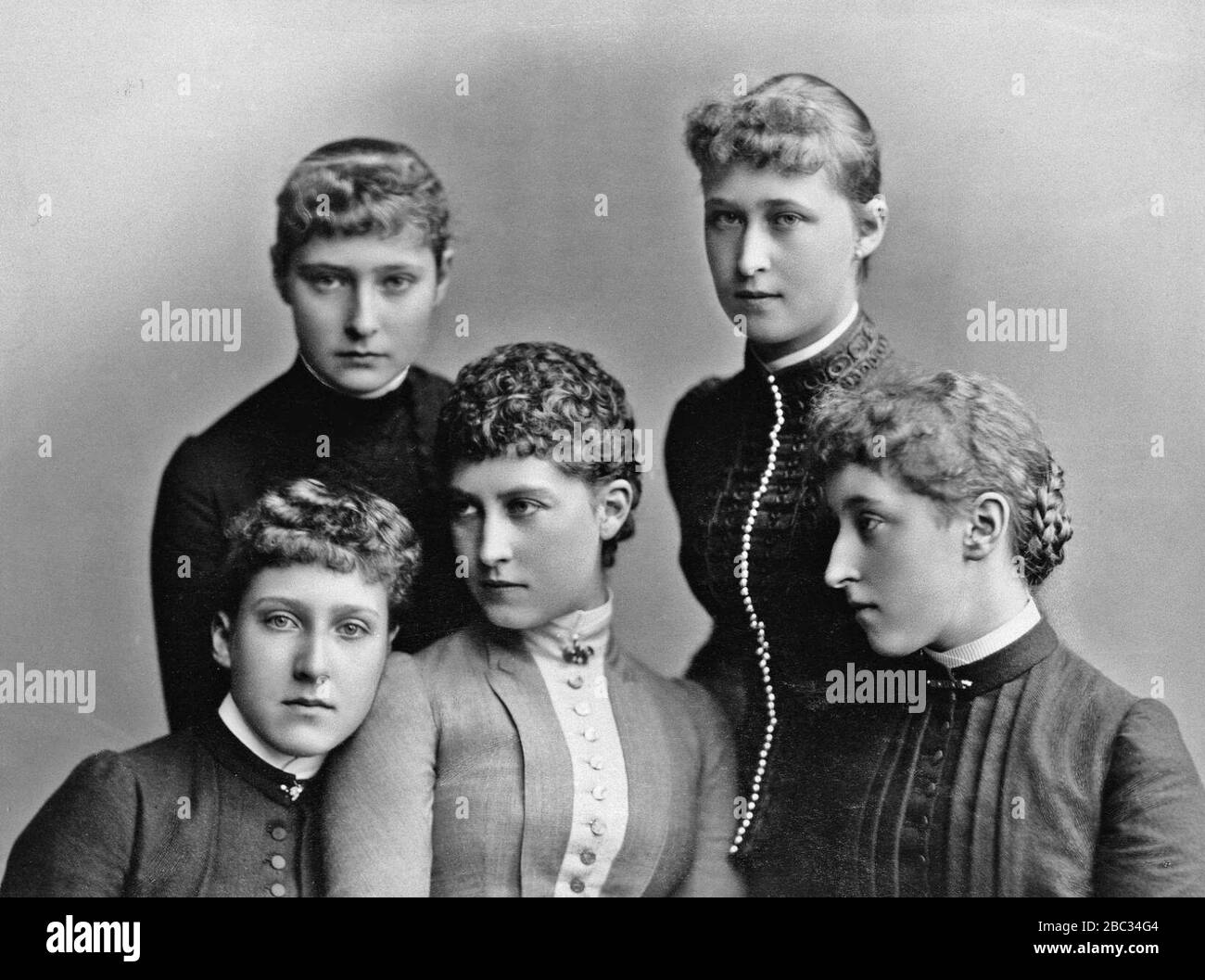 Group Portrait of Royal Children 1885 Stock Photo - Alamy