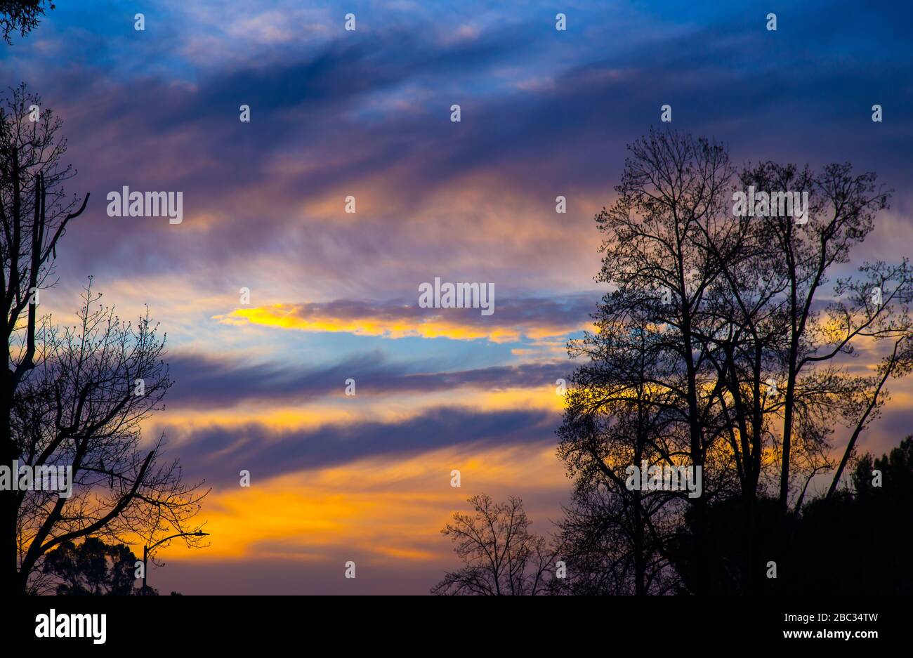 Sunset sky in Northern California Stock Photo - Alamy